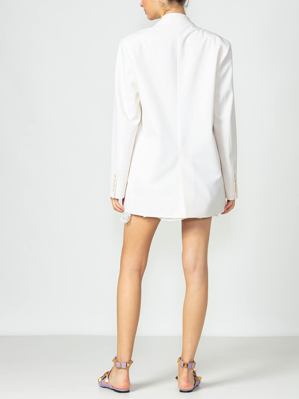 Sacou alb din cupro - TOFF.ro